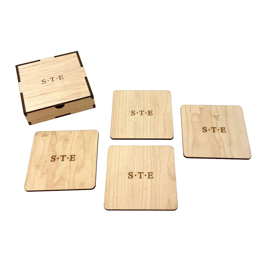 Wood Coasters - Set of 4 Coaster Set | Woodchuck USA