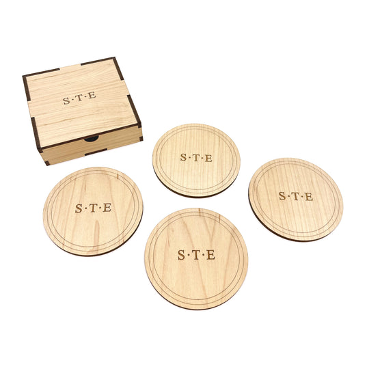 Wood Coasters - Set of 4 Coaster Set | Woodchuck USA