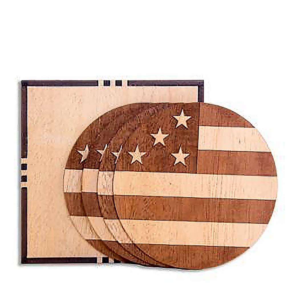 Wooden Coasters - American Flag Edition – Woodchuck USA